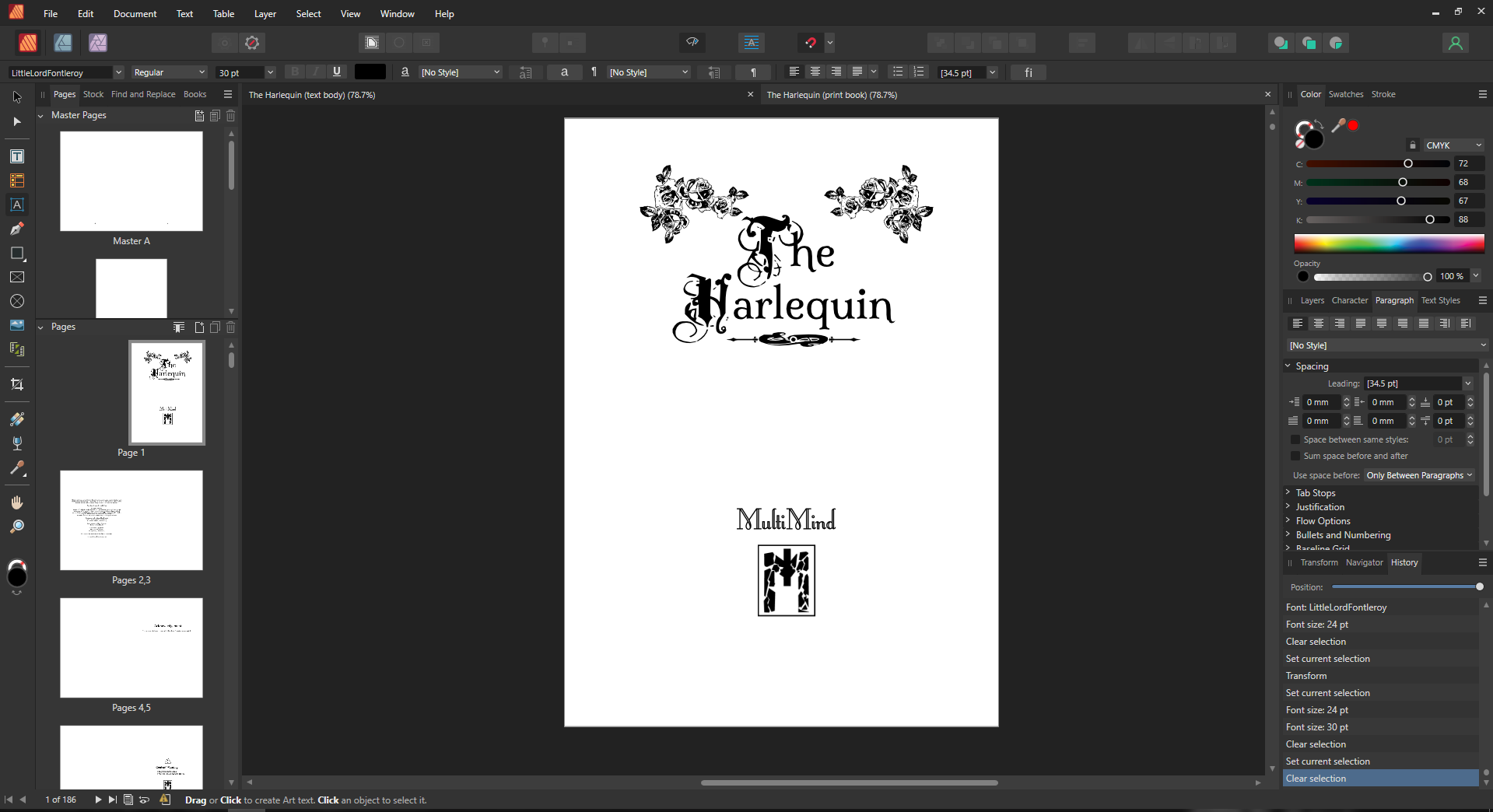 Working on New Stuff: The Harlequin – Plus! First Look: Full First Chapter Preview – MultiMind ...